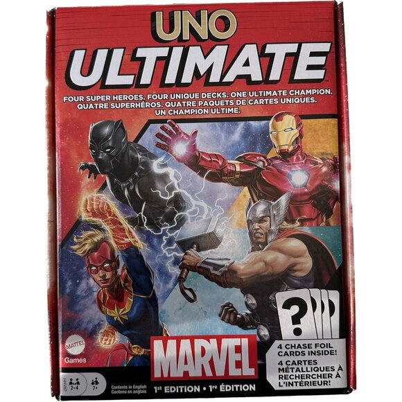 Marvel | Games | Uno Ultimate Marvel St Edition Card Game New In Box ...